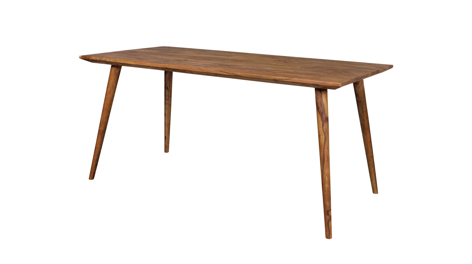 Esstisch RAINE Sheesham massiv 120 cm gebeizt | MassivArt